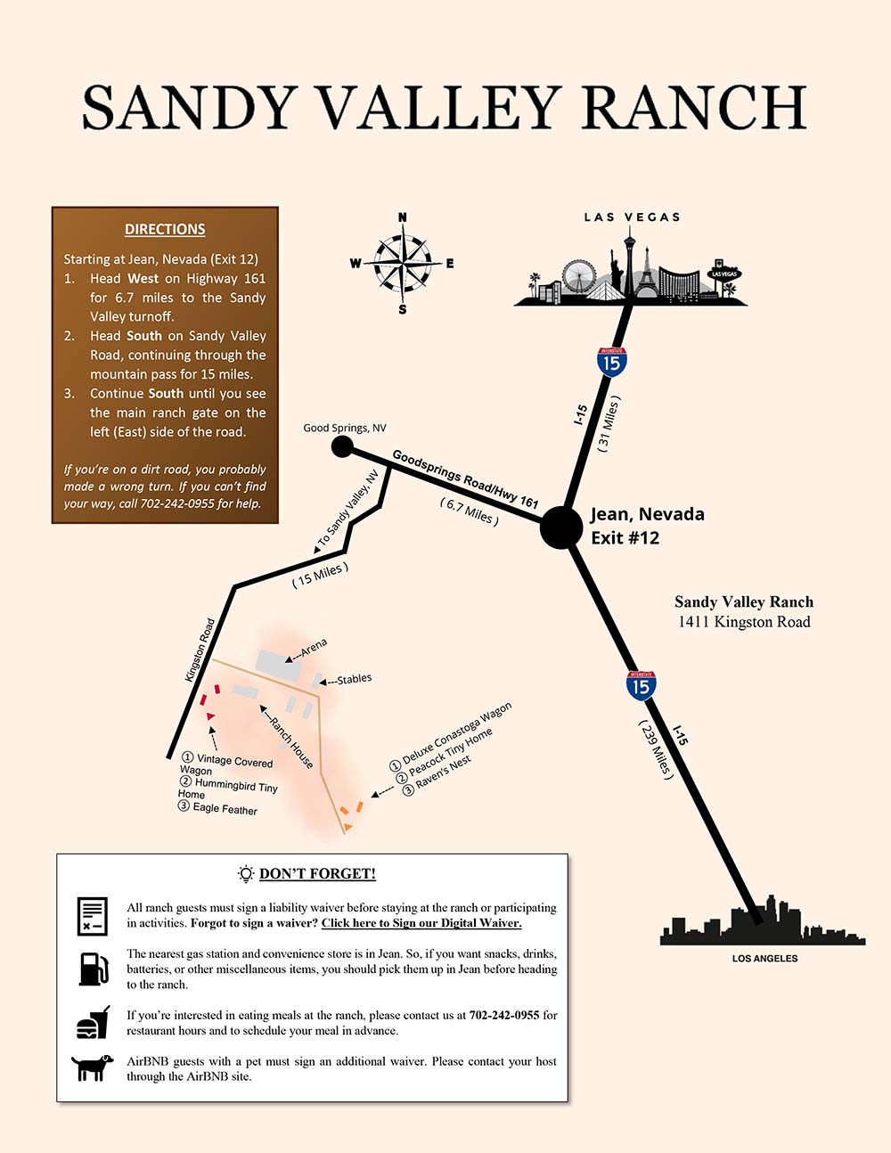 Directions | Sandy Valley Ranch